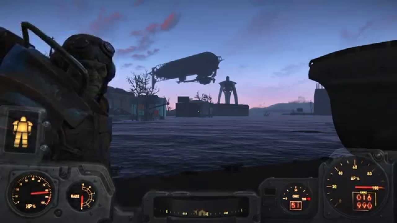 FULL T-51B POWER ARMOR LOCATION FALLOUT 4 - YouTube