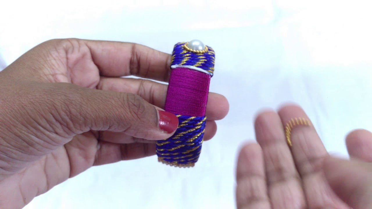 Designer Fancy Thread Bangles I Silk Thread Jewelry I Ladies Club - YouTube