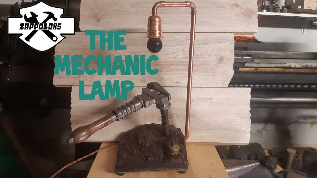How I made a lamp for a special friend - Mechanic Lamp - YouTube