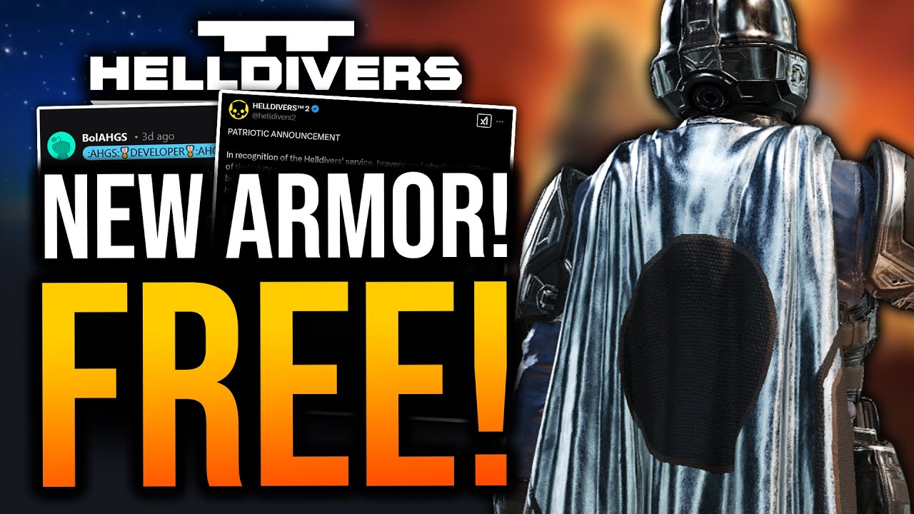 Helldivers 2 - Devs Drop FREE Anniversary Armor! - YouTube