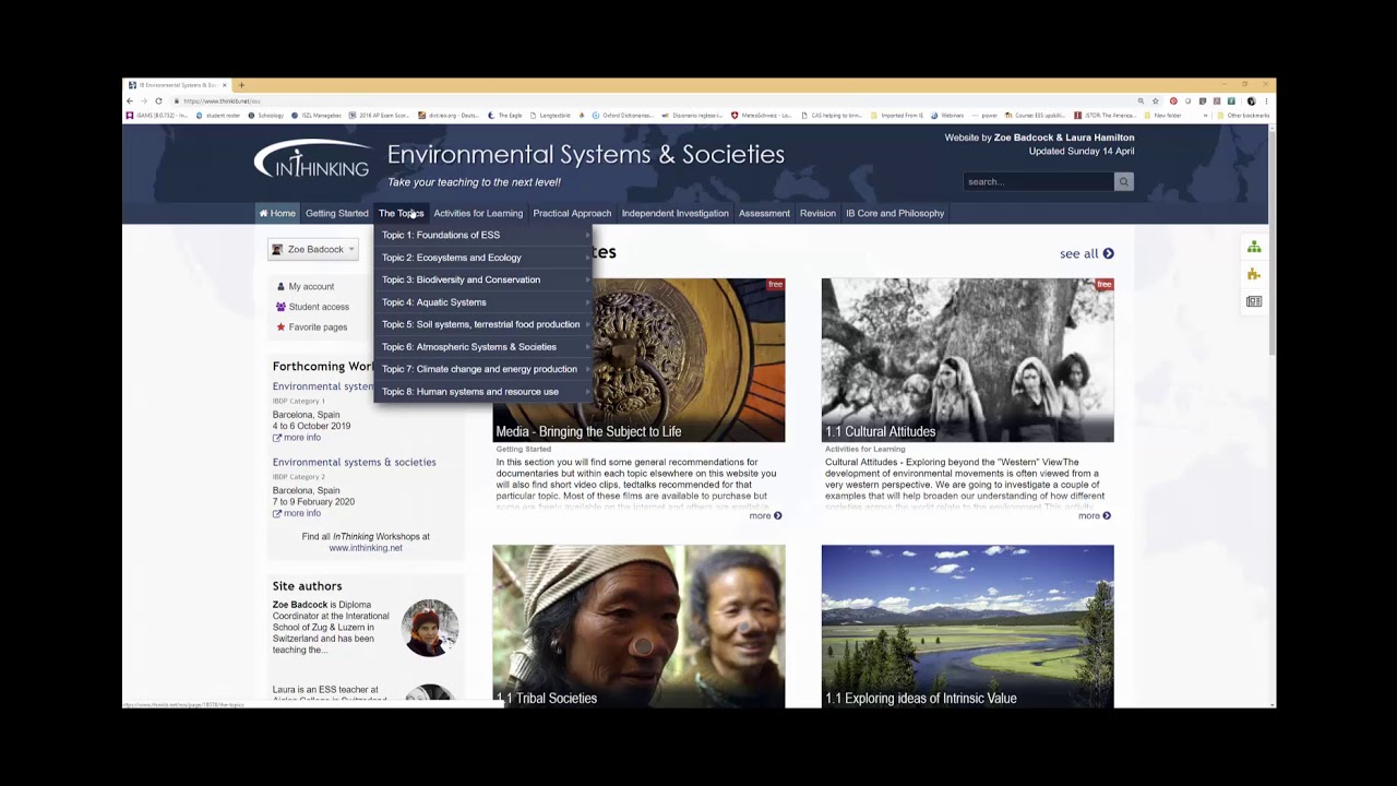 Introduction to ESS Inthinking Website - YouTube