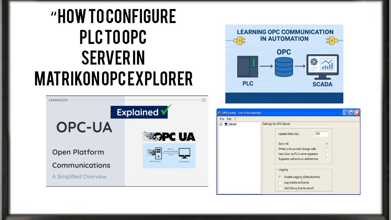 ABB AC500 | AUTOMATION BUILDER 2.8 PLC IO Mapping to Matrikon OPC ...