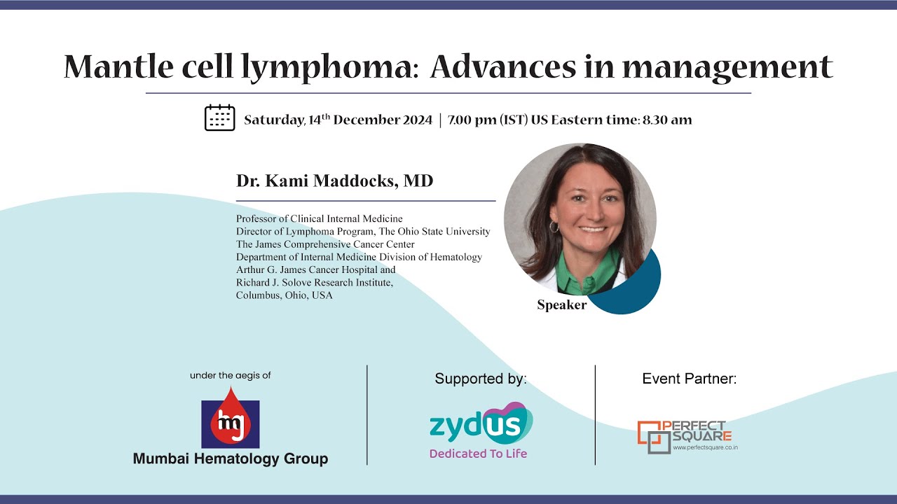 Mantle cell lymphoma: advances in management - YouTube