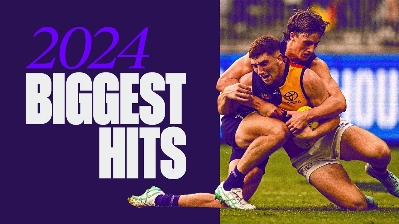 5 BIGGEST HITS of the 2024 AFL Season - YouTube