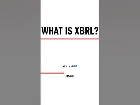 What is XBRL? - YouTube