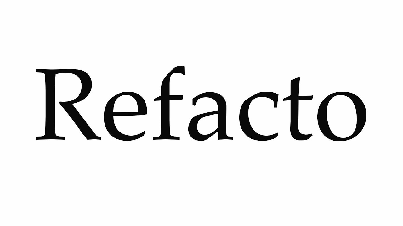How to Pronounce Refacto - YouTube