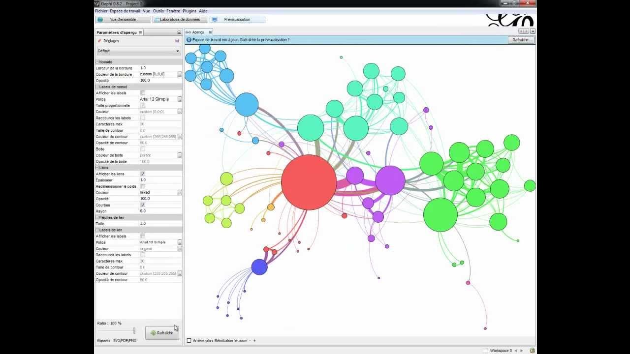 Cartographier vos informations avec Gephi - YouTube