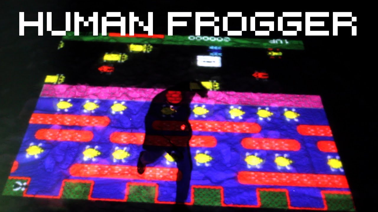 Projection Mapping - Frogger Human Size - YouTube