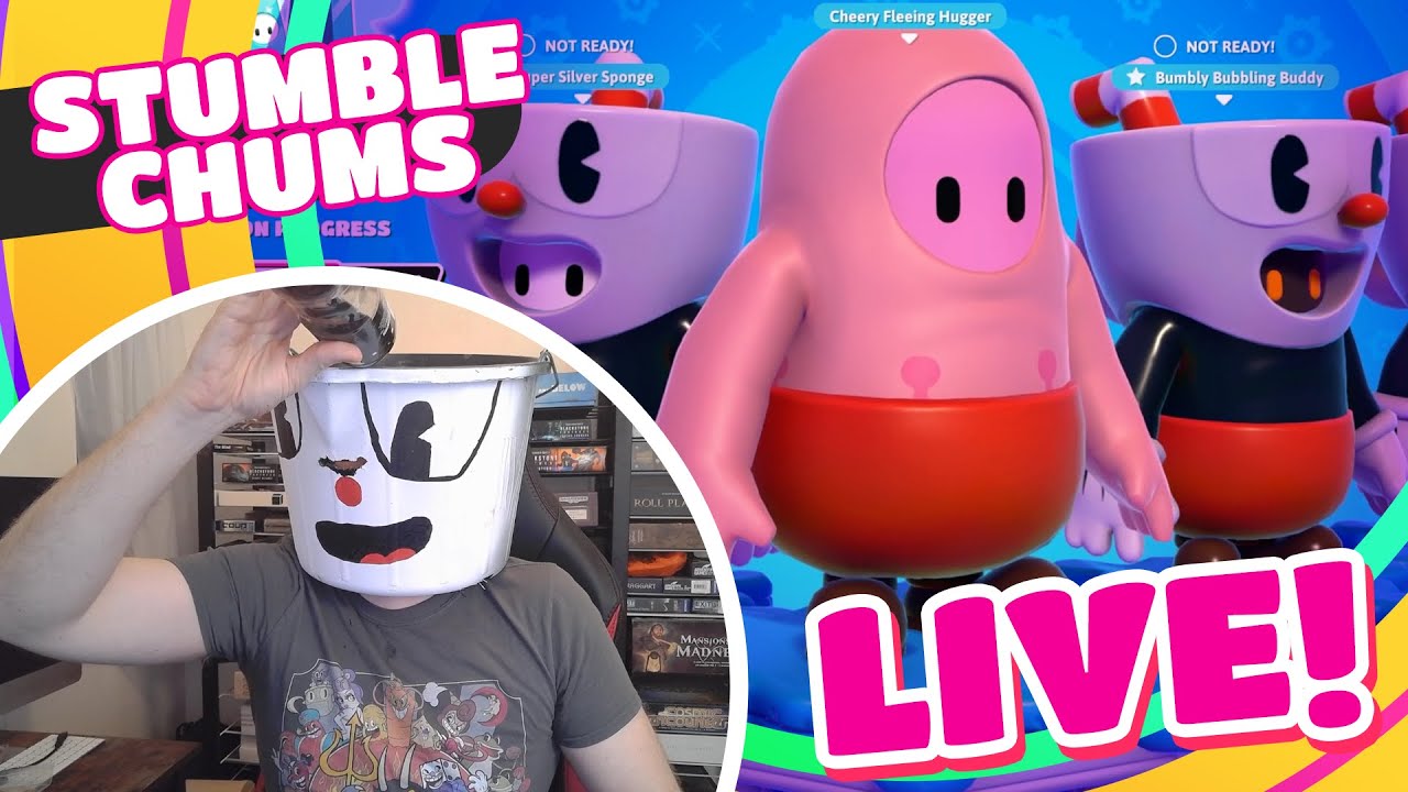Cuphead Preview! Fall Guys Ultimate Knockout - Stumble Chums Live ...