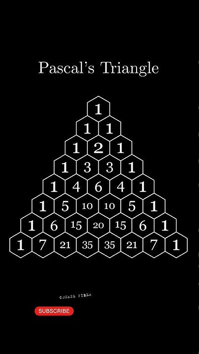 Pascal''s Triangle🔺 #mathematics#easy #solve #tricks #explanation# ...