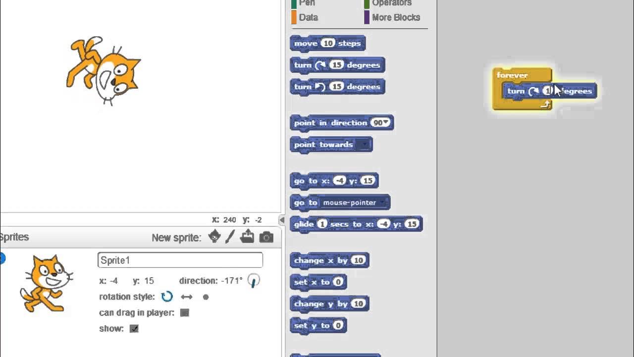 Scratch - Turn 15 Degrees Block - 06 - YouTube