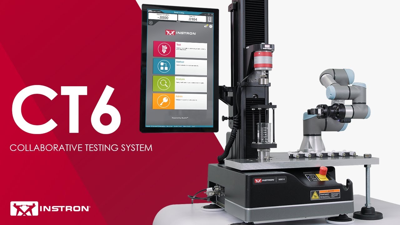 Instron® | CT6 Cobot with Universal Testing System - YouTube