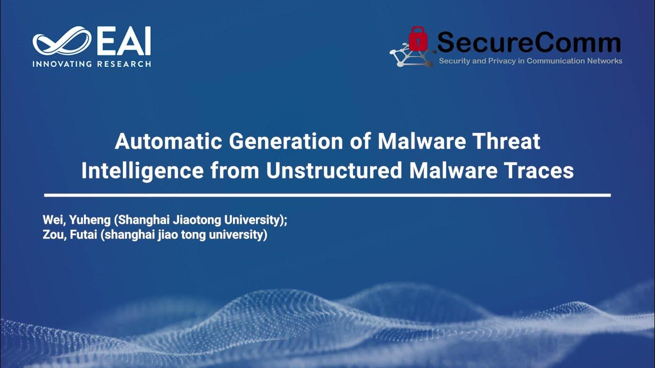 Automatic Generation of Malware Threat Intelligence from Unstructured ...