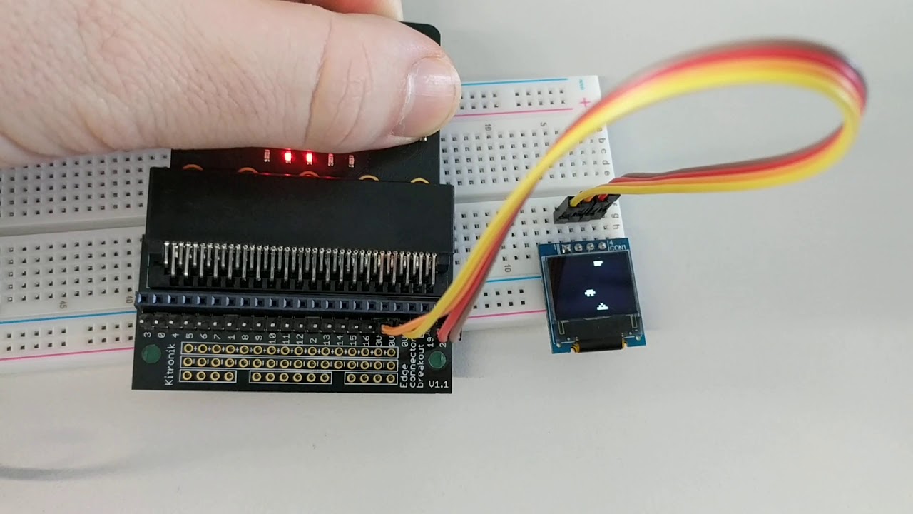 Micro:bit Oled Sprite Game - YouTube
