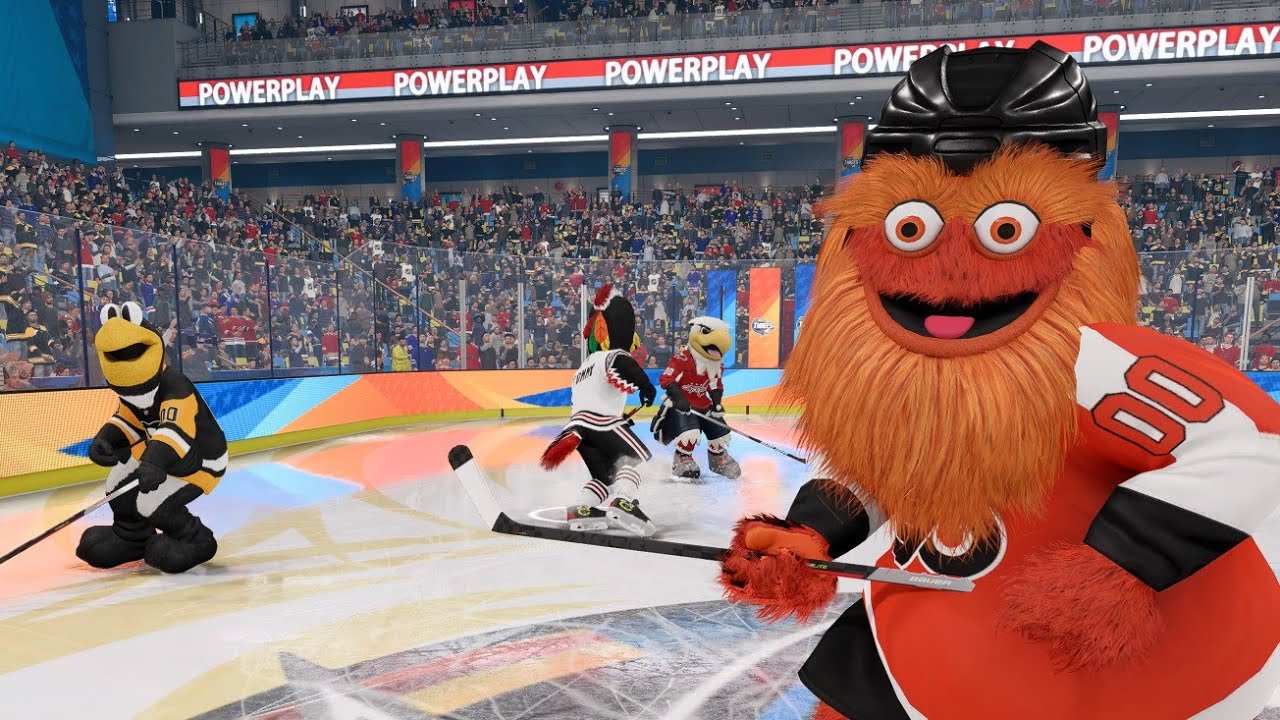 NHL 23 - Eastern Mascots vs. Western Mascots - YouTube