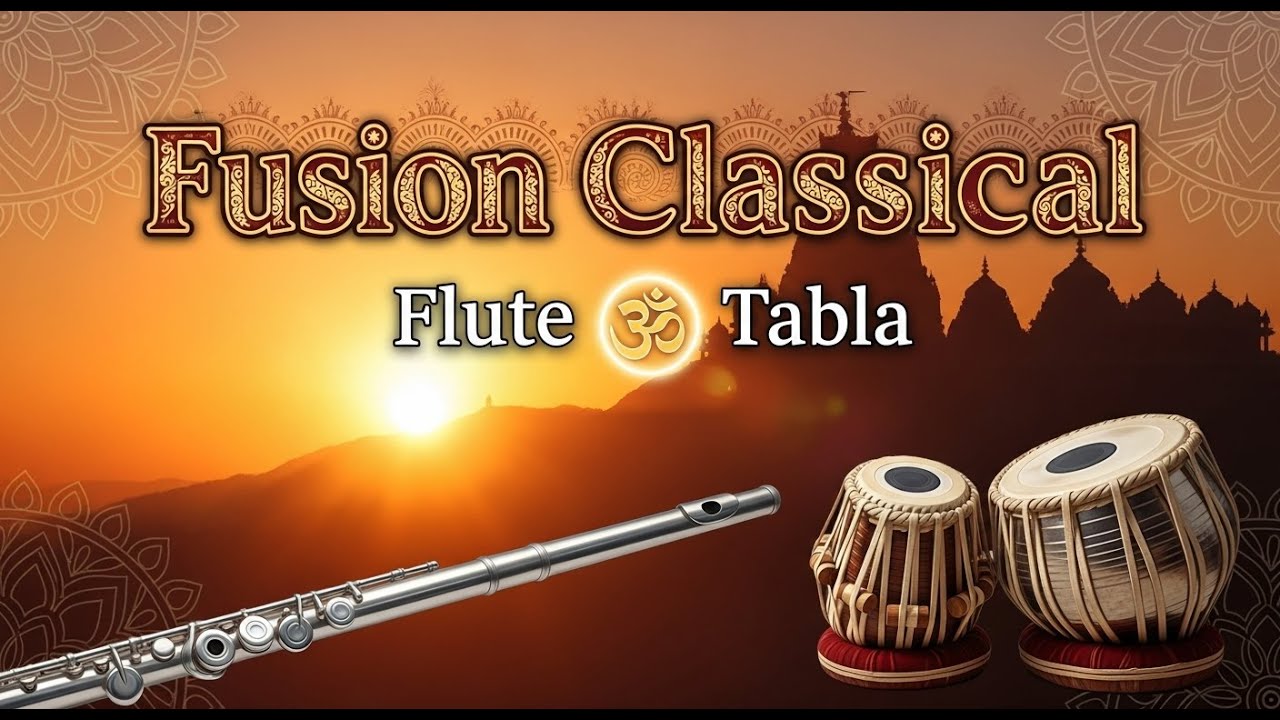 Fusion Classical | Instrument Fusion Tabla flute | Relax Mind,Work ...