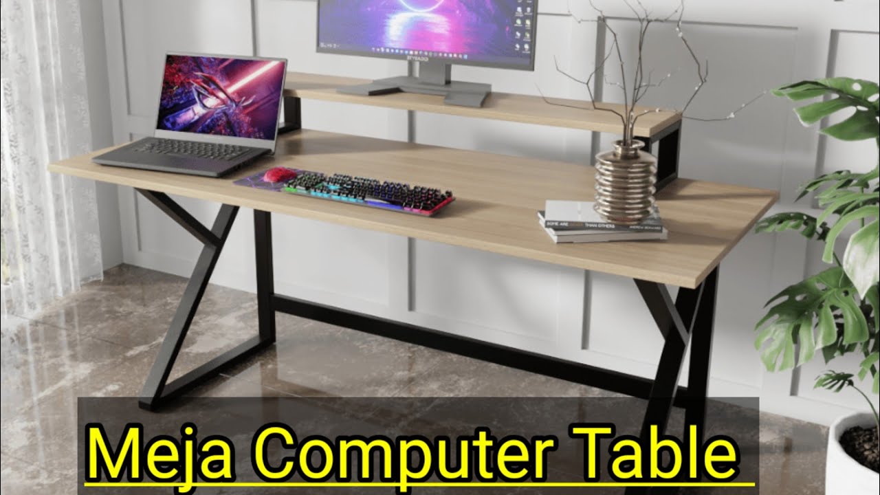 Installation Instructions of Meja Computer Table with Monitor Riser by ...