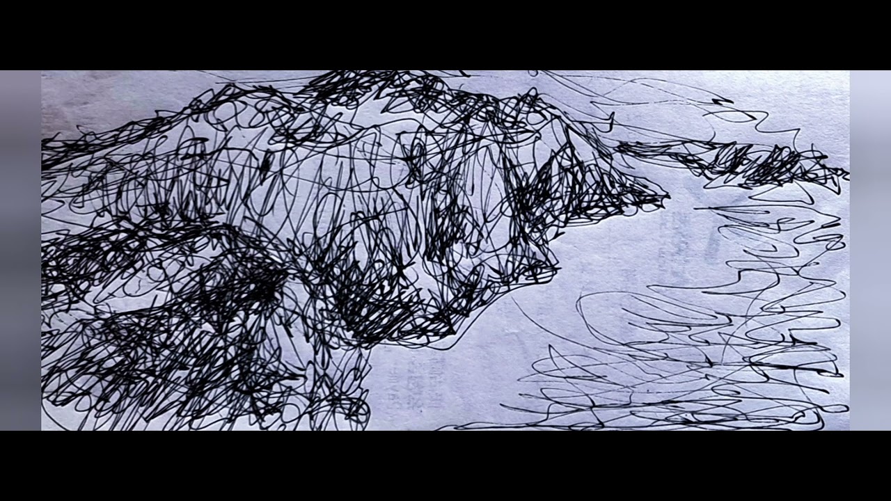 gel pen drawing - YouTube