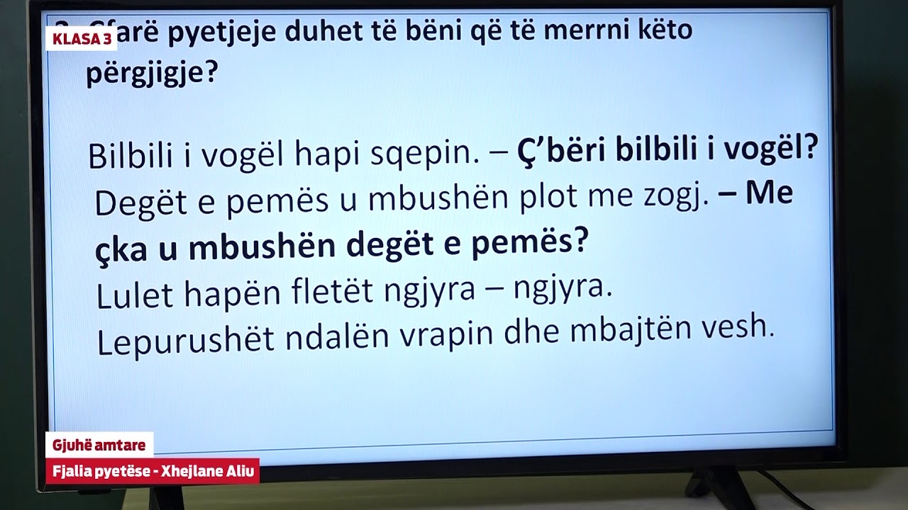 3643 - Gjuhë amtare - Fjalia pyetëse - YouTube