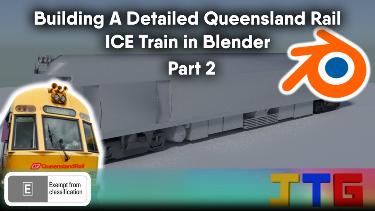 Building a Queensland Rail ICE Train in Blender - Time-lapse (Part 2 ...