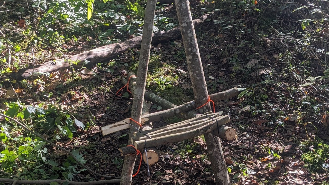 Building my first bushcraft chair. - YouTube