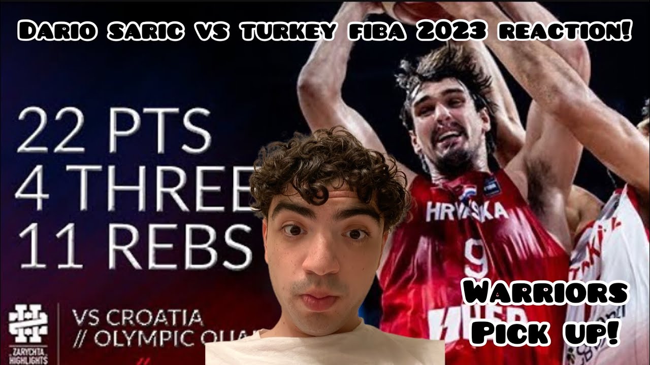 WARRIORS PICK UP! Dario Saric 22 pts 4 threes 11 rebs vs Turkey Olympic ...