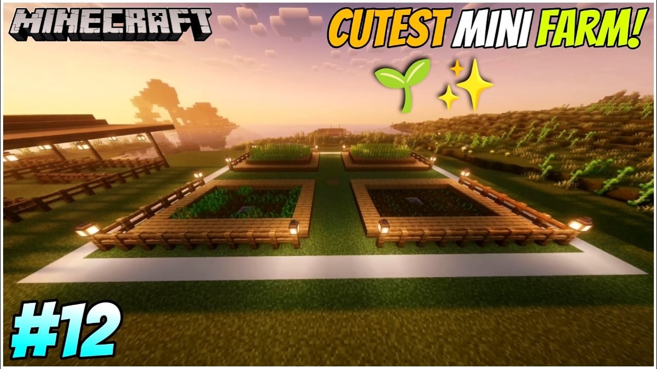 Building the CUTEST Mini Farm in Minecraft! 🌱 | Minecraft Part #12 ...