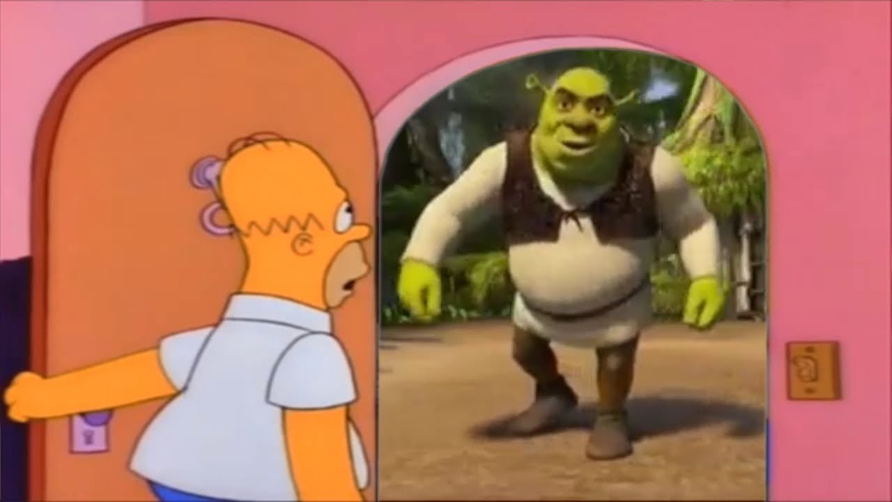 Homer walks up to the door of memes - YouTube