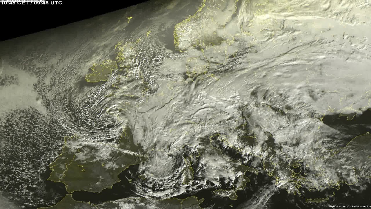 Sat24 video impression for Sunday, January 3, 2021 - YouTube