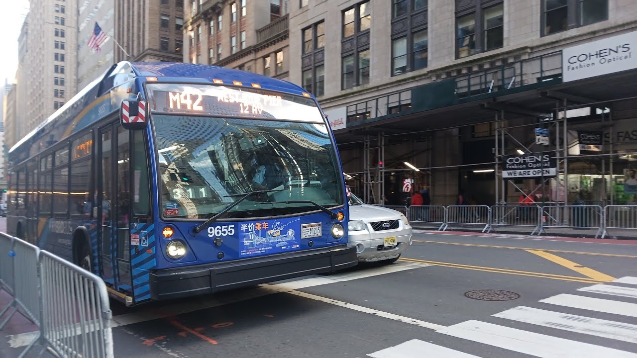 MTA Bus 9655 on the M42 - YouTube