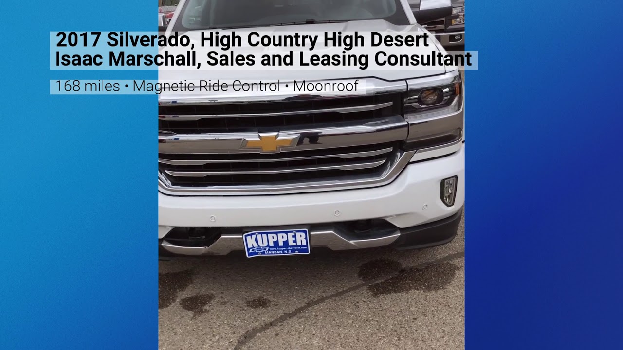 2017 Chevrolet Silverado High Country High Desert - YouTube