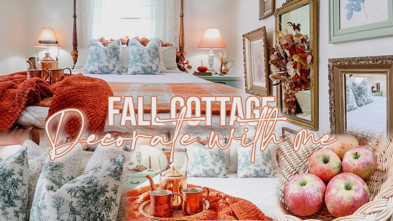FALL COTTAGE DECORATE WITH ME 2023 🍂🍁🍂 How to create a cozy cottage ...
