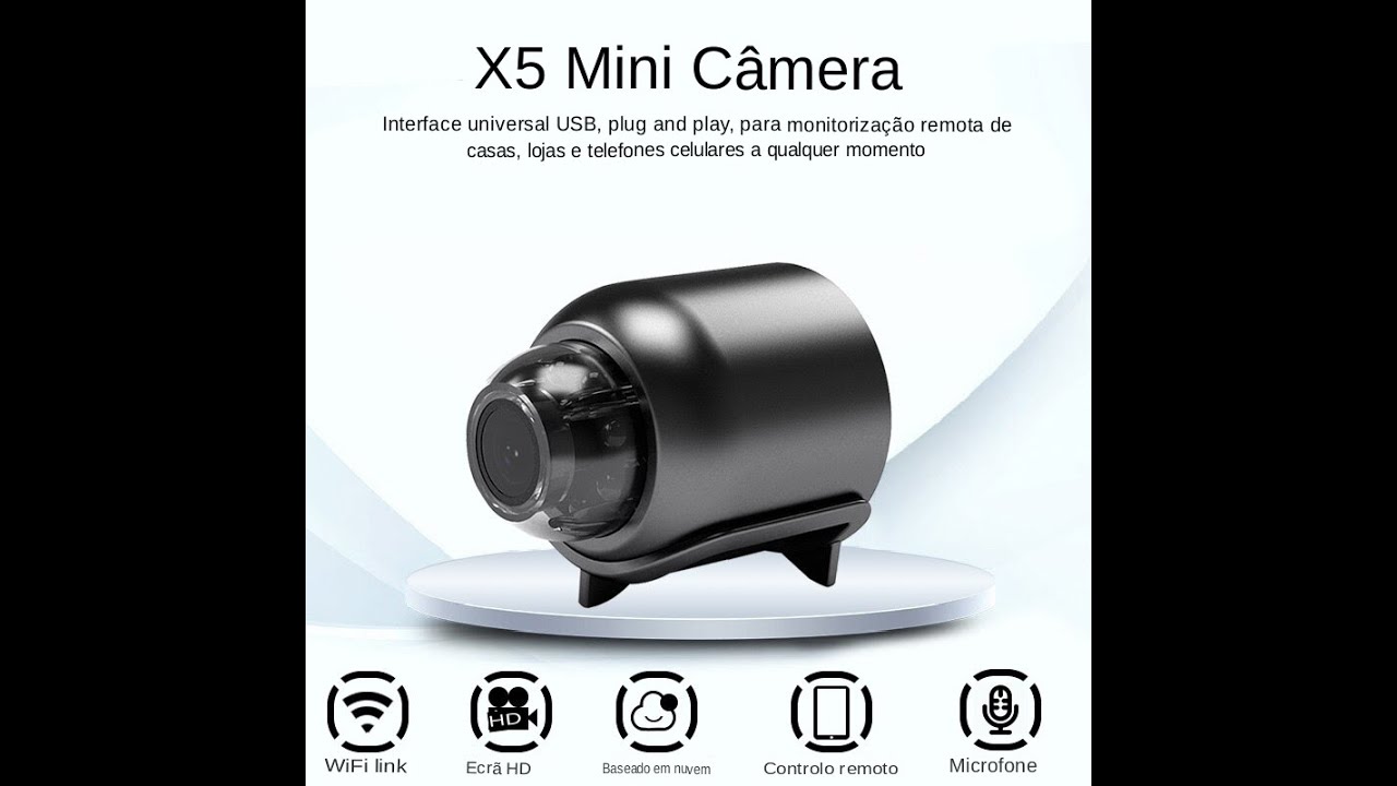 X5 Mini Câmera de Segurança, como configurar app HomeEye - YouTube