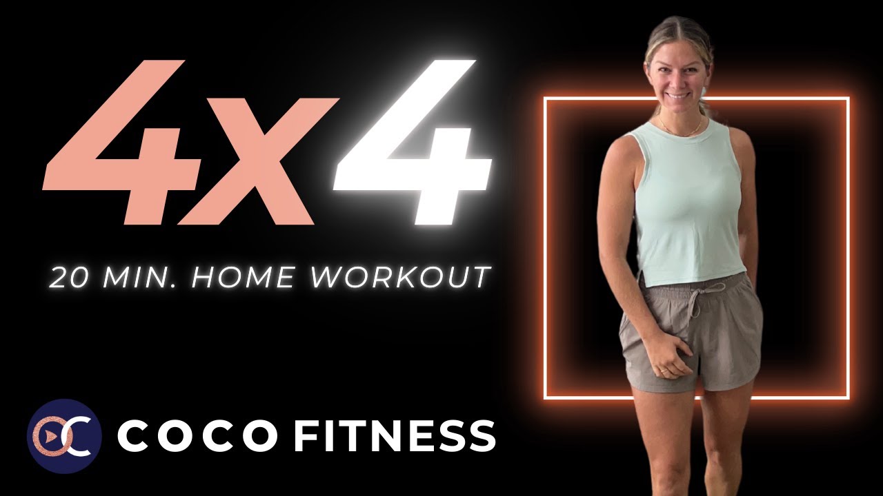 Lower Body Home Workout ︱Day 3 - 4 x 4 Series - YouTube