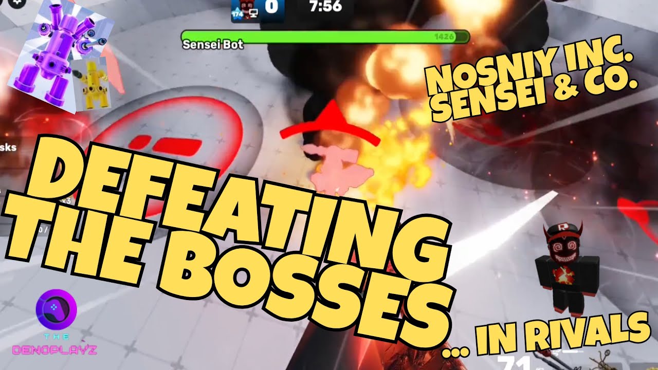Defeating the Bosses in Roblox RIVALS – Sensei & Nosniy - YouTube