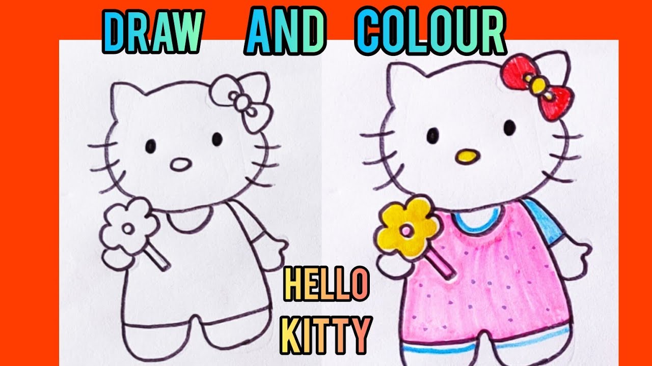 How to Draw Hello Kitty | EASY Step by Step Drawing, Painting ...
