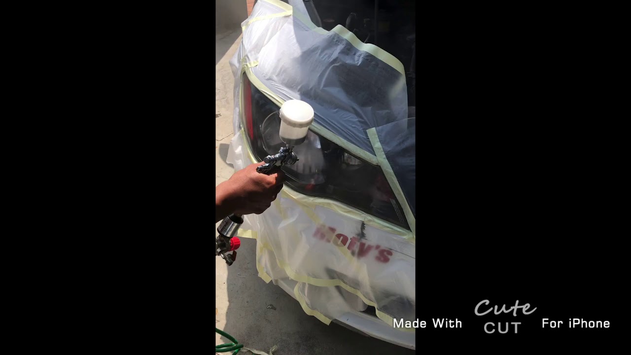 headlamp coating spray with uv protection - YouTube