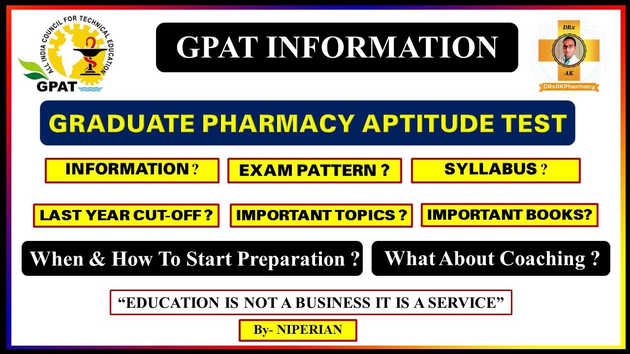 How to Start Preparing GPAT 2024 || Exam Pattern ? || Last Year Cut-off ...