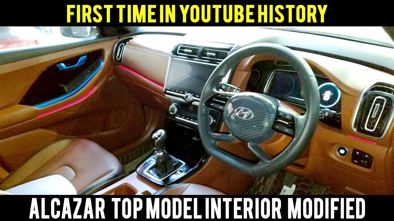 Hyundai Alcazar Top Model Interior Modified 😍 - YouTube