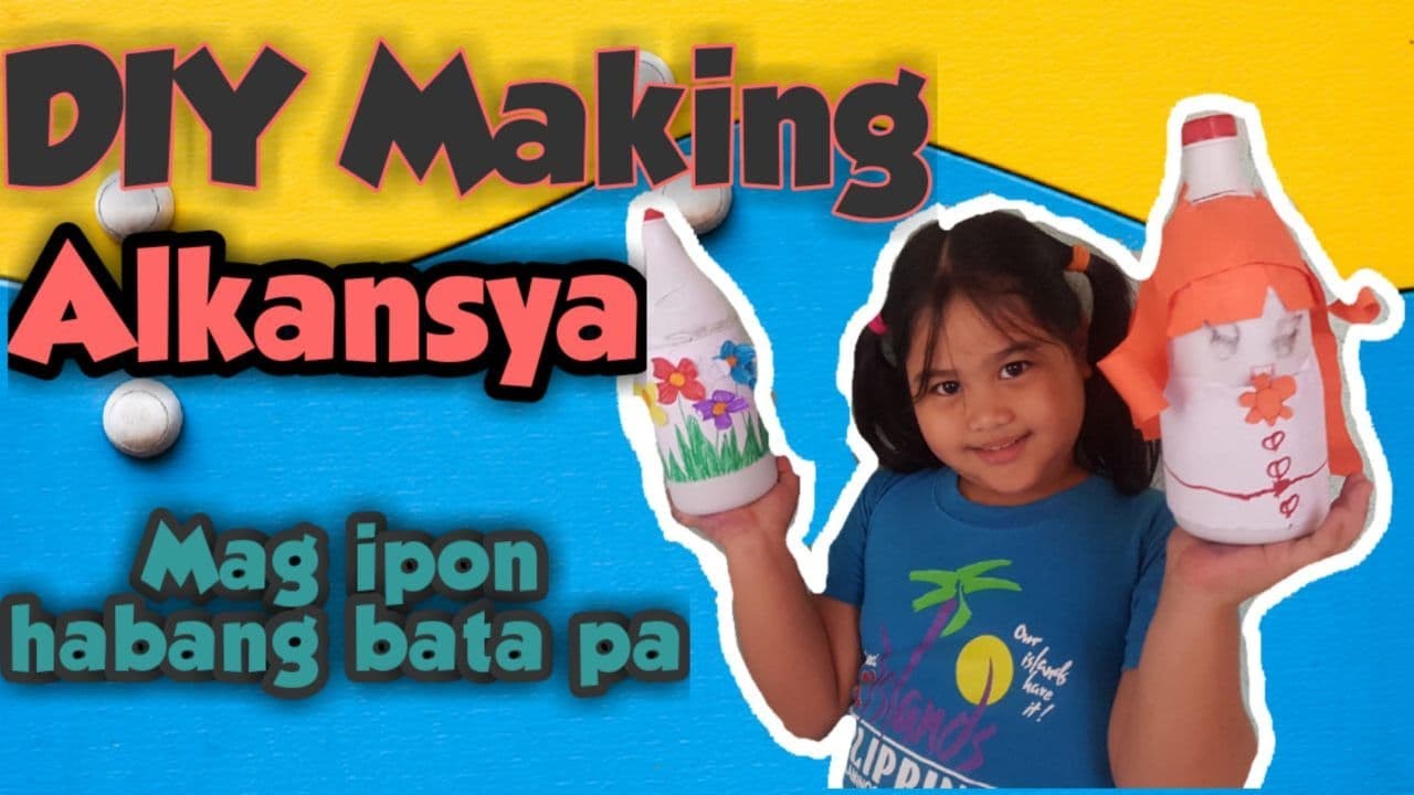 DIY Making Alkansya: Mag ipon habang bata pa - YouTube