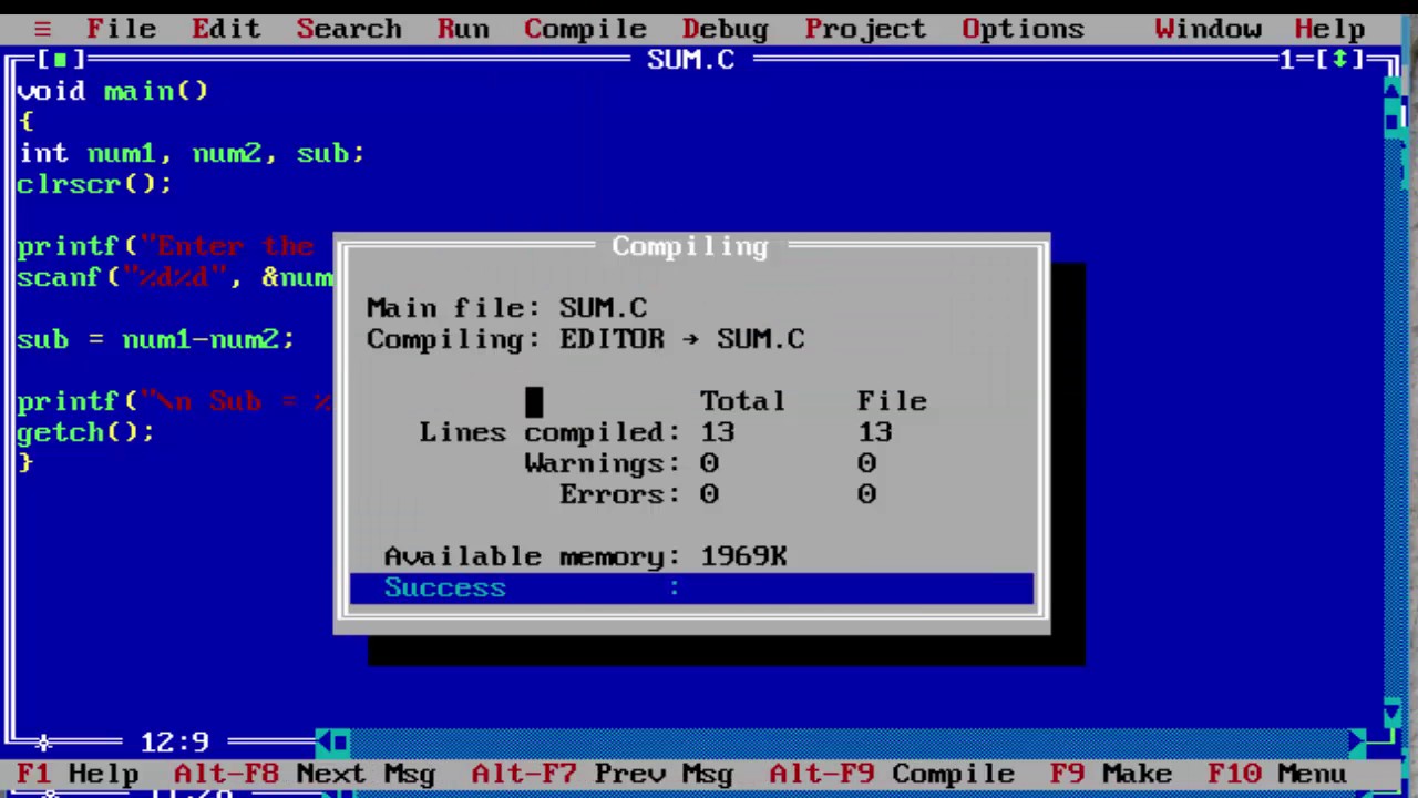 How To Add Subtract Product Divied Two Number In C Programming Language Only Using One 9931
