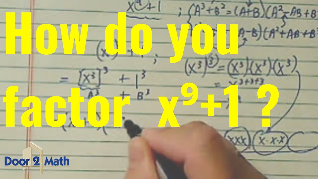 How do you factor polynomials? | Factor ( x ⁹+1) | Algebra - YouTube