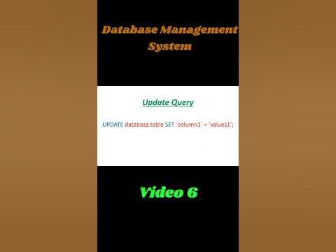 Learn about Database Management System easily with Practical. #coding #dbms #databasemanagement ...