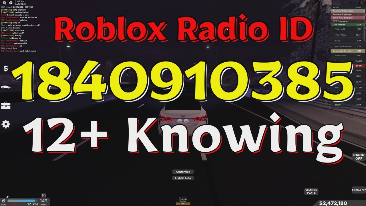 Knowing Roblox Radio Codes/IDs - YouTube