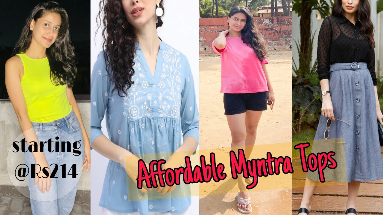 Daily Wear Tops Haul - Affordable tops from #myntra starting @Rs 214 ...