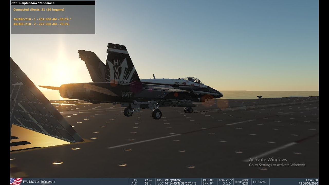 DCS World Flight Simulator - VR Flight Formations and Carrier ...