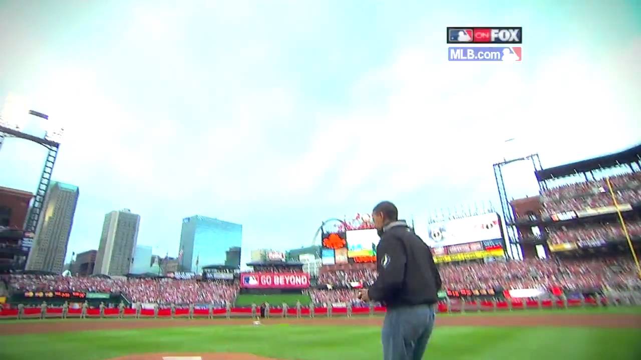 Barack Obama Playing Baseball