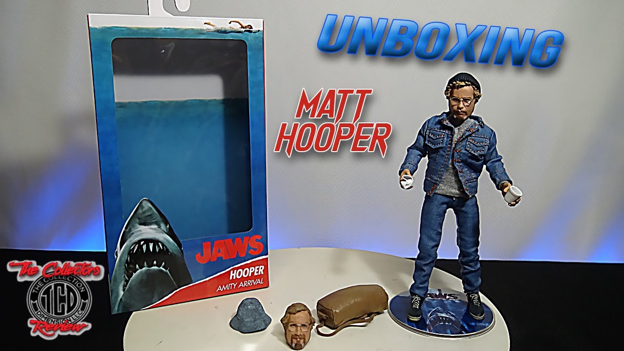 Unboxing Jaws Matt Hooper Neca Clothed Action Figure 4K - YouTube