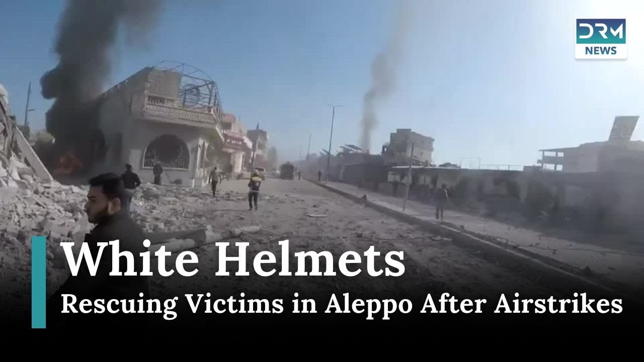 White Helmets Rescue Victims in Aleppo After Airstrike Bombings News ...