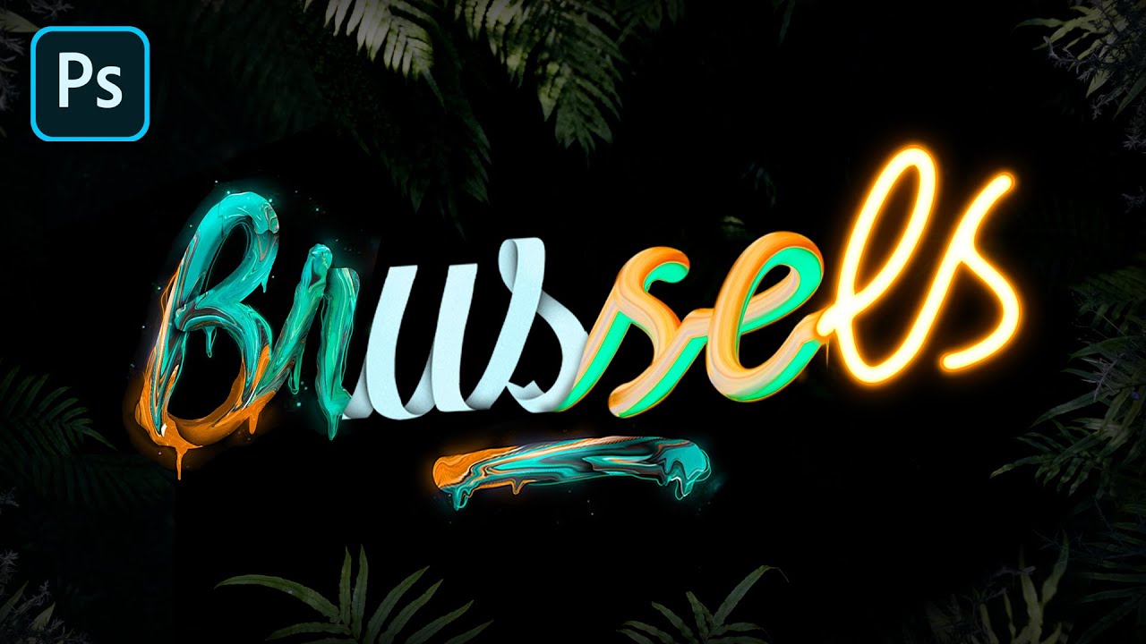 4 effets typographiques sur Photoshop - YouTube